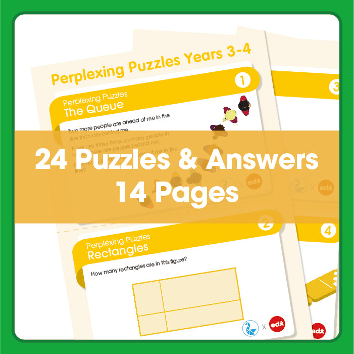 Edx Education Perplexing Puzzles for Grade Levels 3 to 4 – UK Shopedx