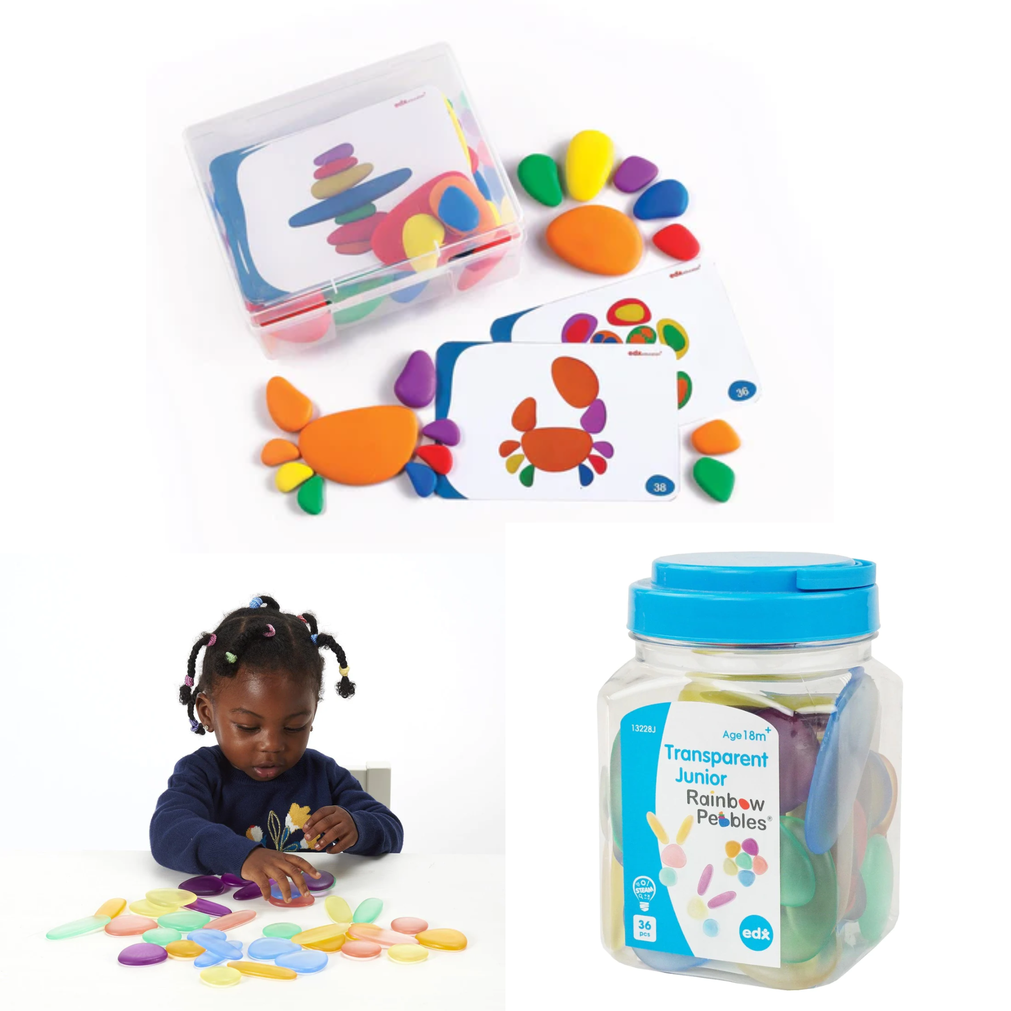 Rainbow Pebbles DUO Pack – UK Shopedx