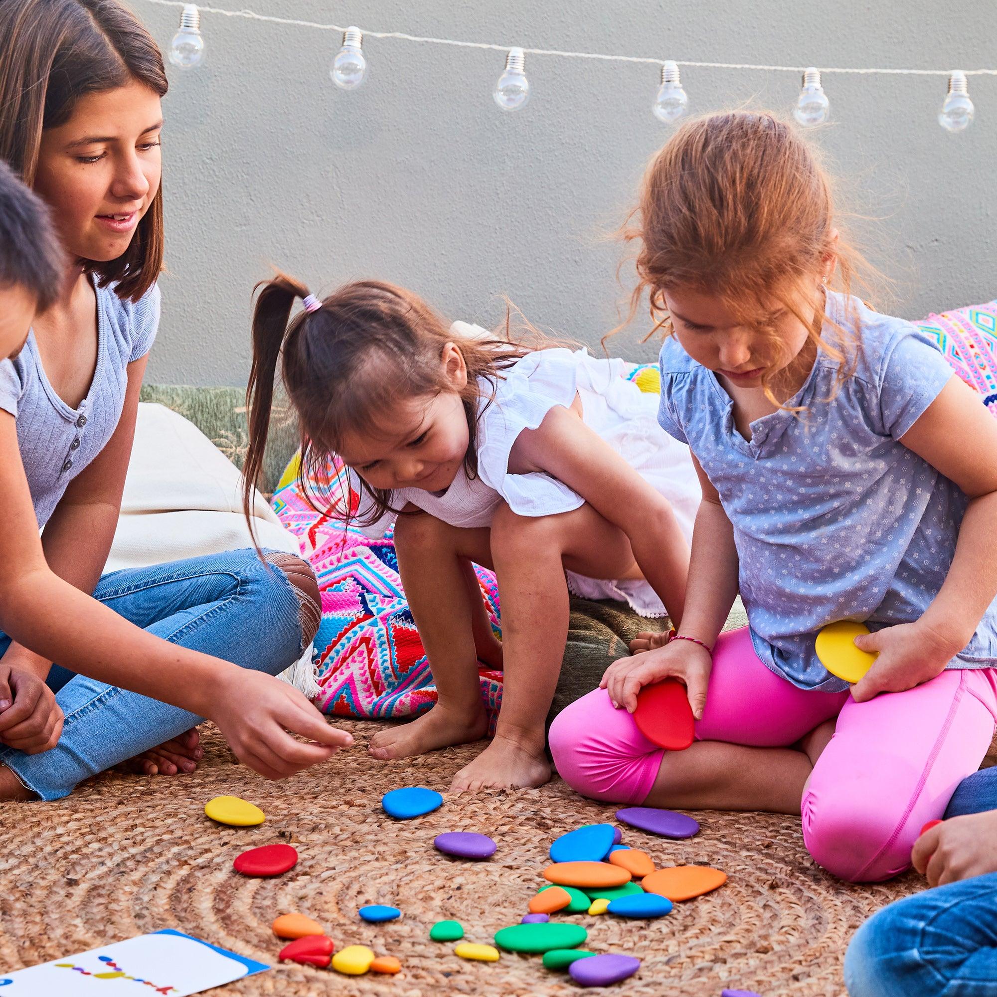 Edx Education Rainbow Pebbles - Tactile Sensory Pebbles – UK Shopedx