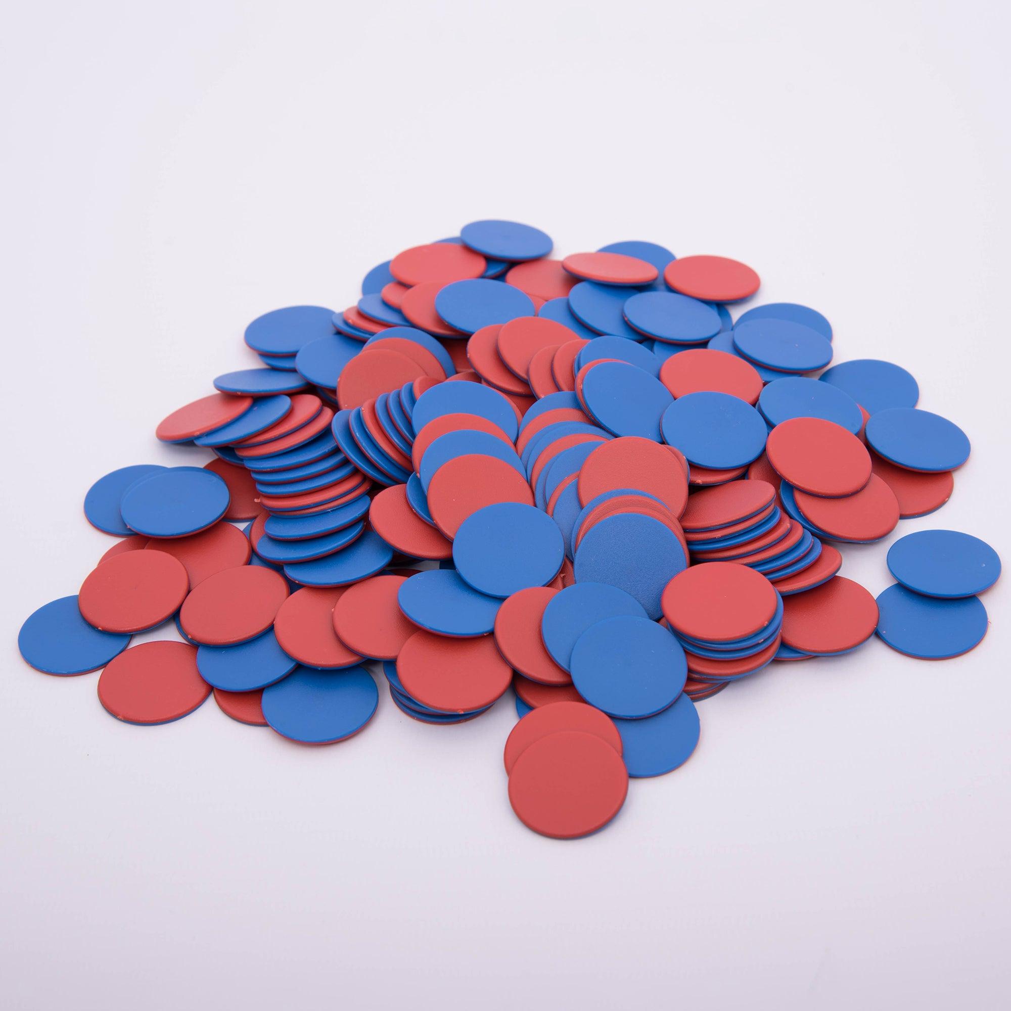 2-Colour Counters, Red/Blue – UK Shopedx