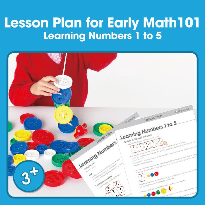 Lesson Plan for Early Math101 – Learning Numbers 1 to 5 for 3-4yrs – UK ...